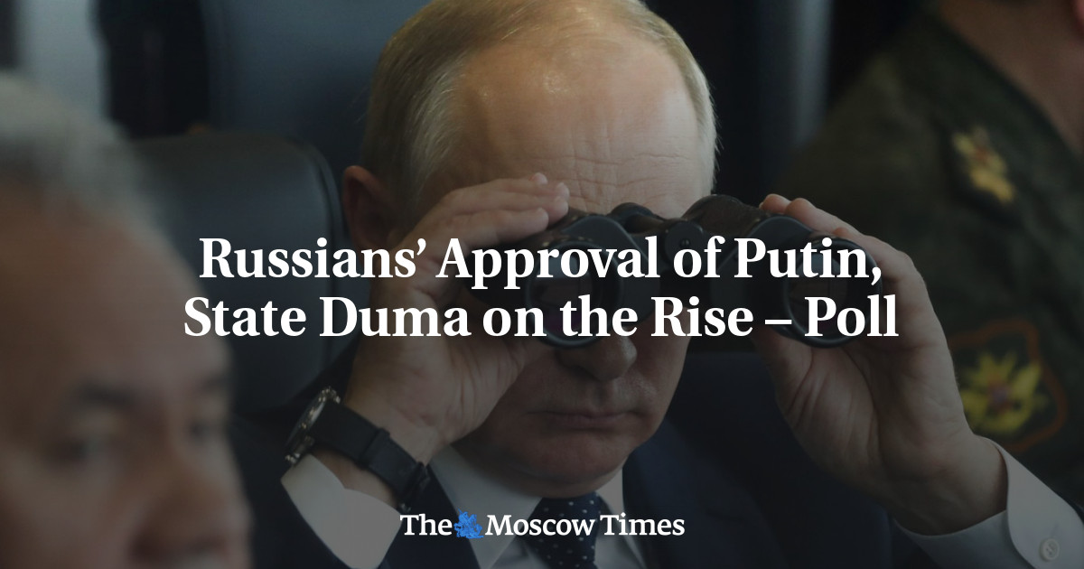 Russians’ Approval of Putin, State Duma on the Rise – Poll - The Moscow ...
