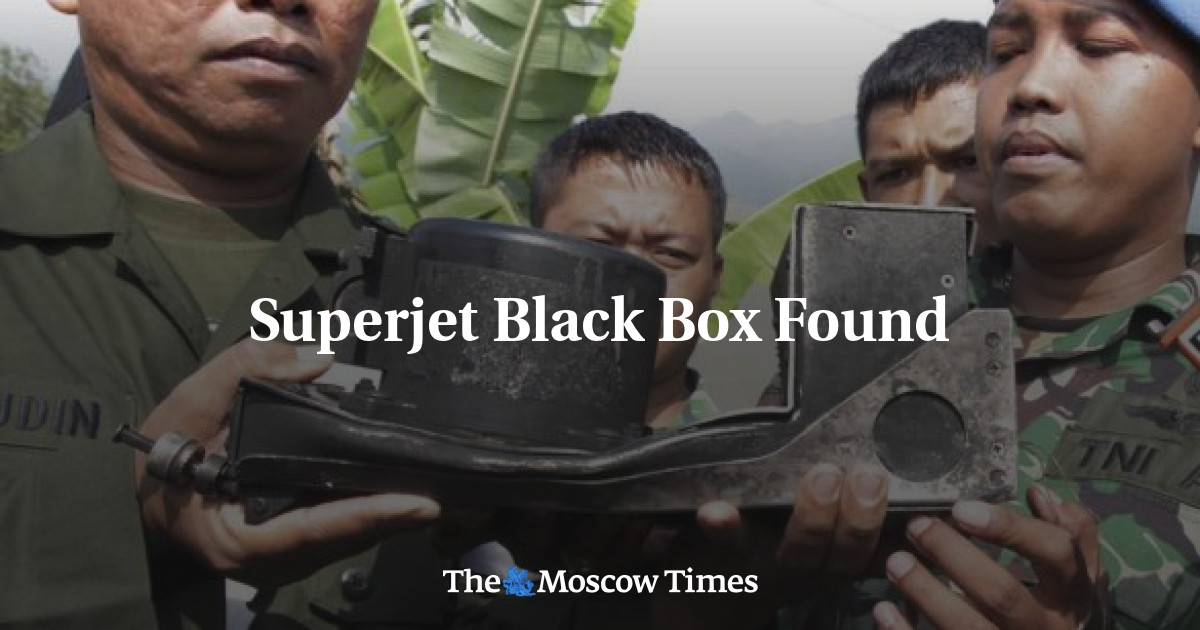 Superjet Black Box Found