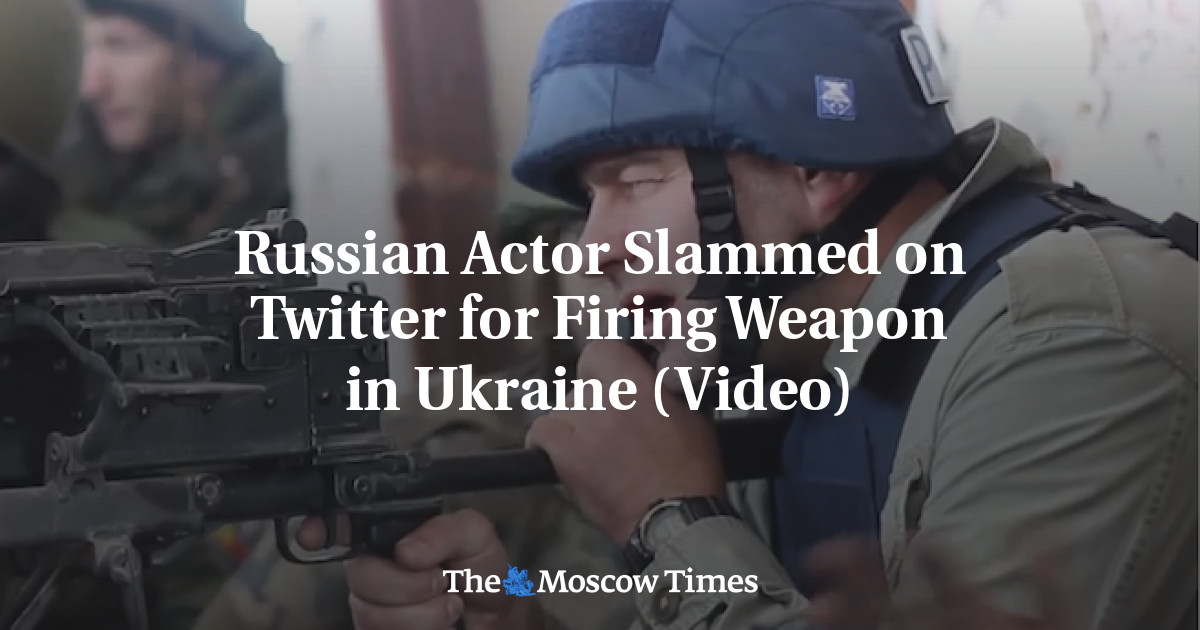 Russian Actor Slammed on Twitter for Firing Weapon in Ukraine (Video)