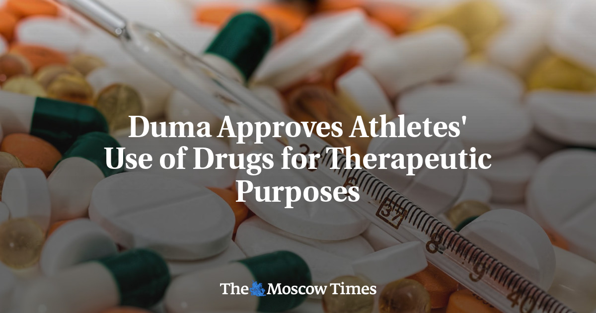 Duma Approves Athletes' Use of Drugs for Therapeutic Purposes