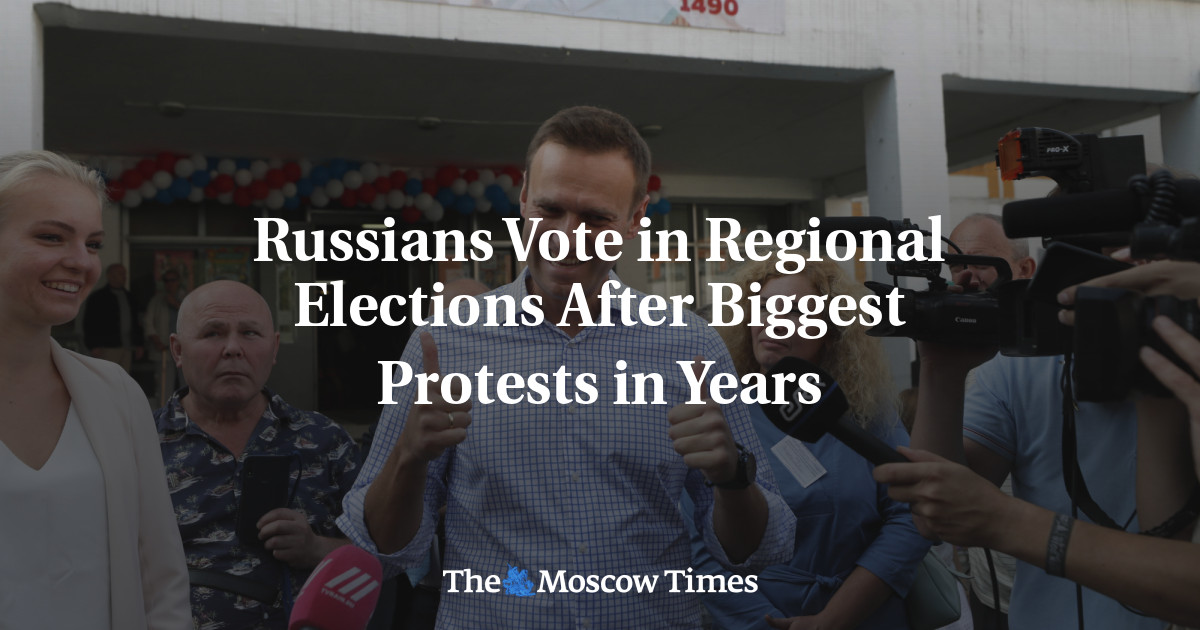 Russians Vote in Regional Elections After Biggest Protests in Years ...