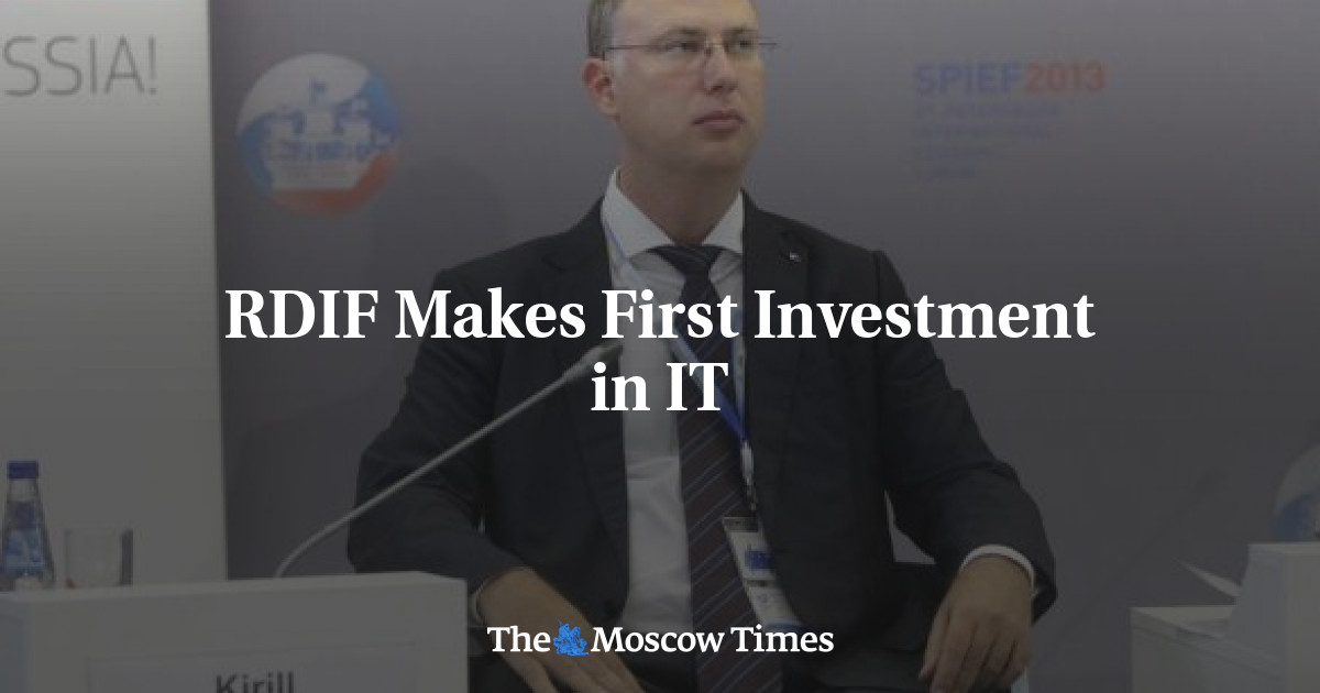 RDIF Makes First Investment in IT
