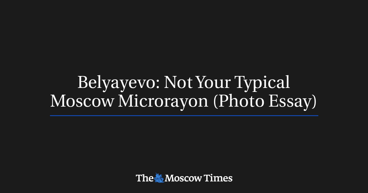 Belyayevo: Not Your Typical Moscow Microrayon (Photo Essay)