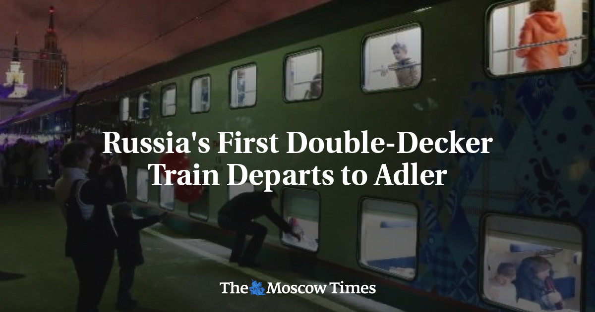 Russia's First Double-Decker Train Departs to Adler