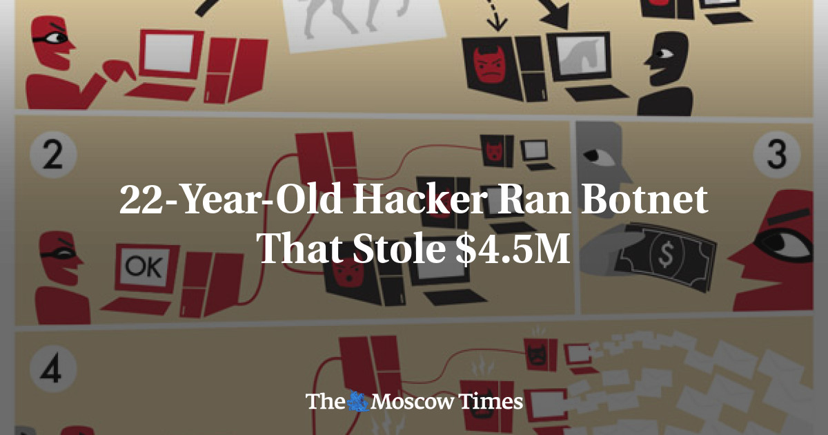 22-Year-Old Hacker Ran Botnet That Stole $4.5M