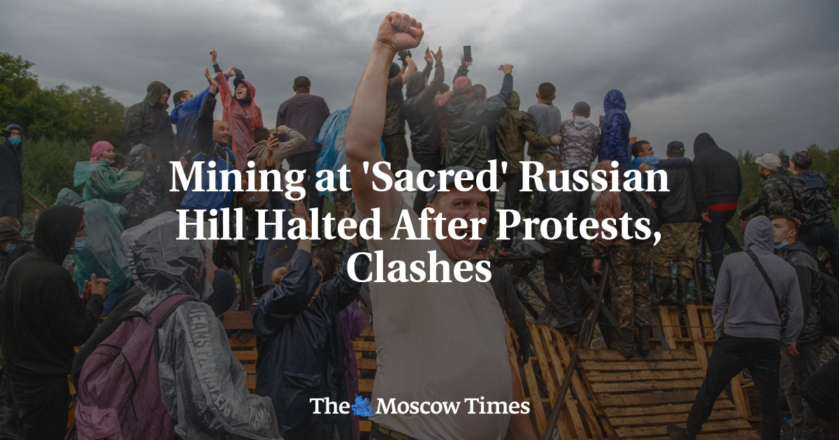Mining at 'Sacred' Russian Hill Halted After Protests, Clashes - The ...