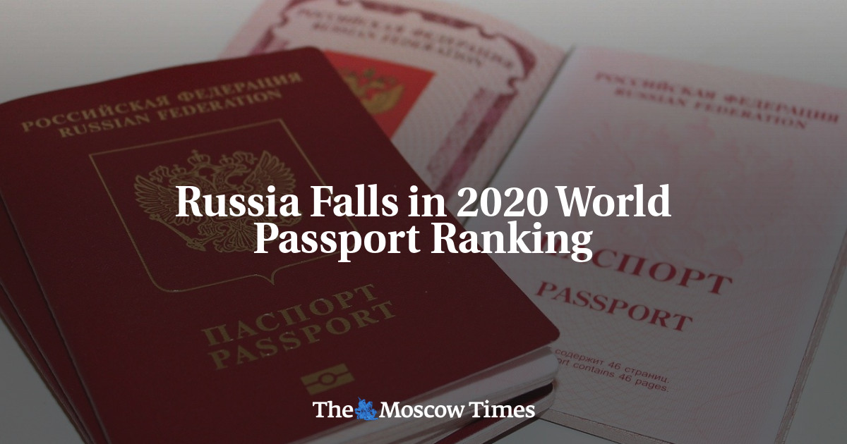 Russia Falls in 2020 World Passport Ranking - The Moscow Times