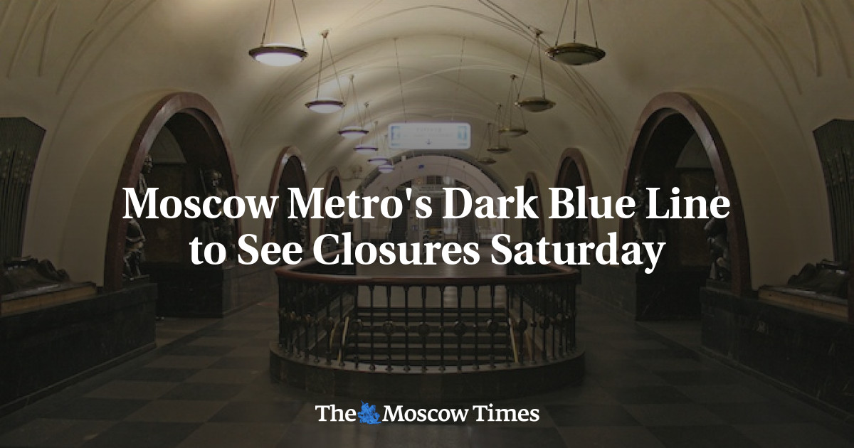 Moscow Metro's Dark Blue Line to See Closures Saturday