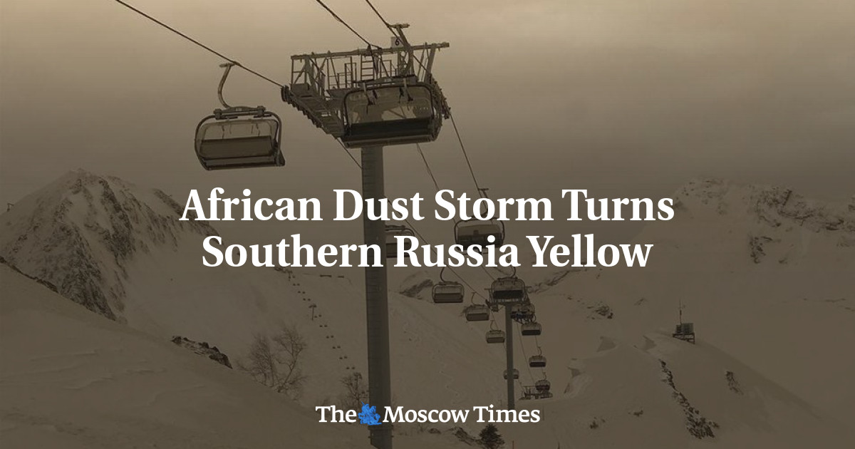 African Dust Storm Turns Southern Russia Yellow