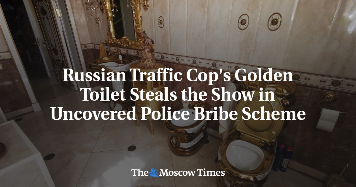Russian Traffic Cop's Golden Toilet Steals the Show in Uncovered Police ...