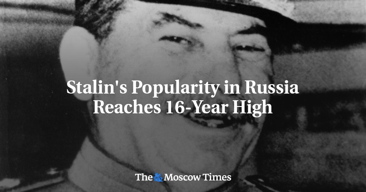 Stalin's Popularity in Russia Reaches 16-Year High