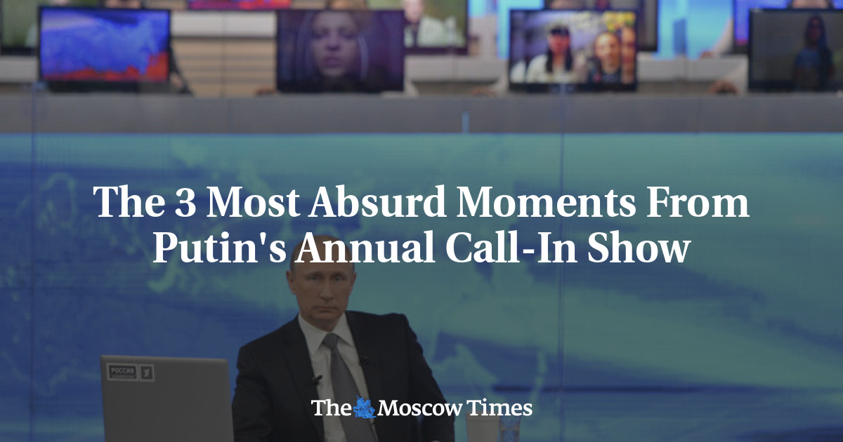 The 3 Most Absurd Moments From Putin's Annual Call-In Show