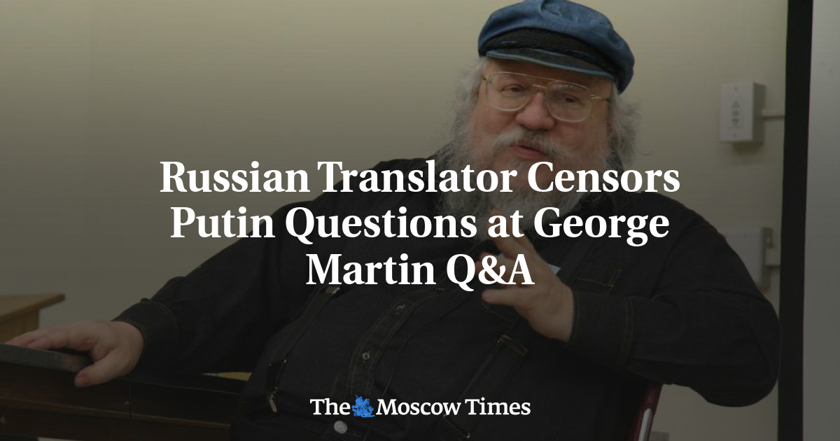 Russian Translator Censors Putin Questions at George Martin Q&A