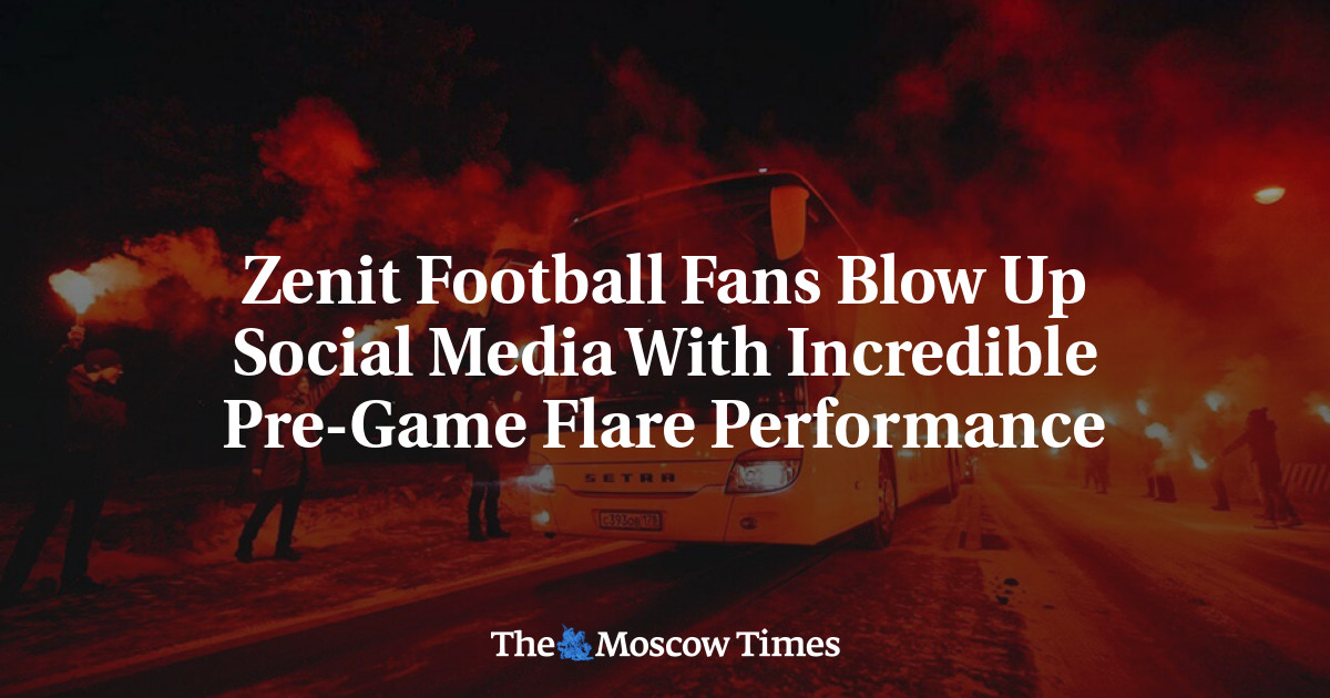 Zenit Football Fans Blow Up Social Media With Incredible Pre-Game Flare ...