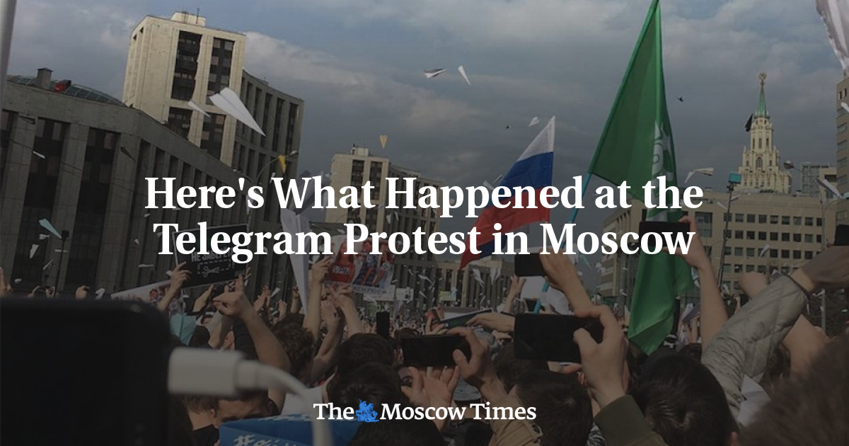 Here's What Happened at the Telegram Protest in Moscow