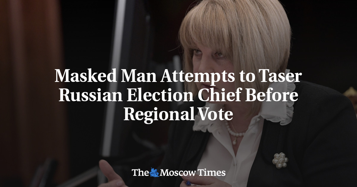 Masked Man Attempts to Taser Russian Election Chief Before Regional ...