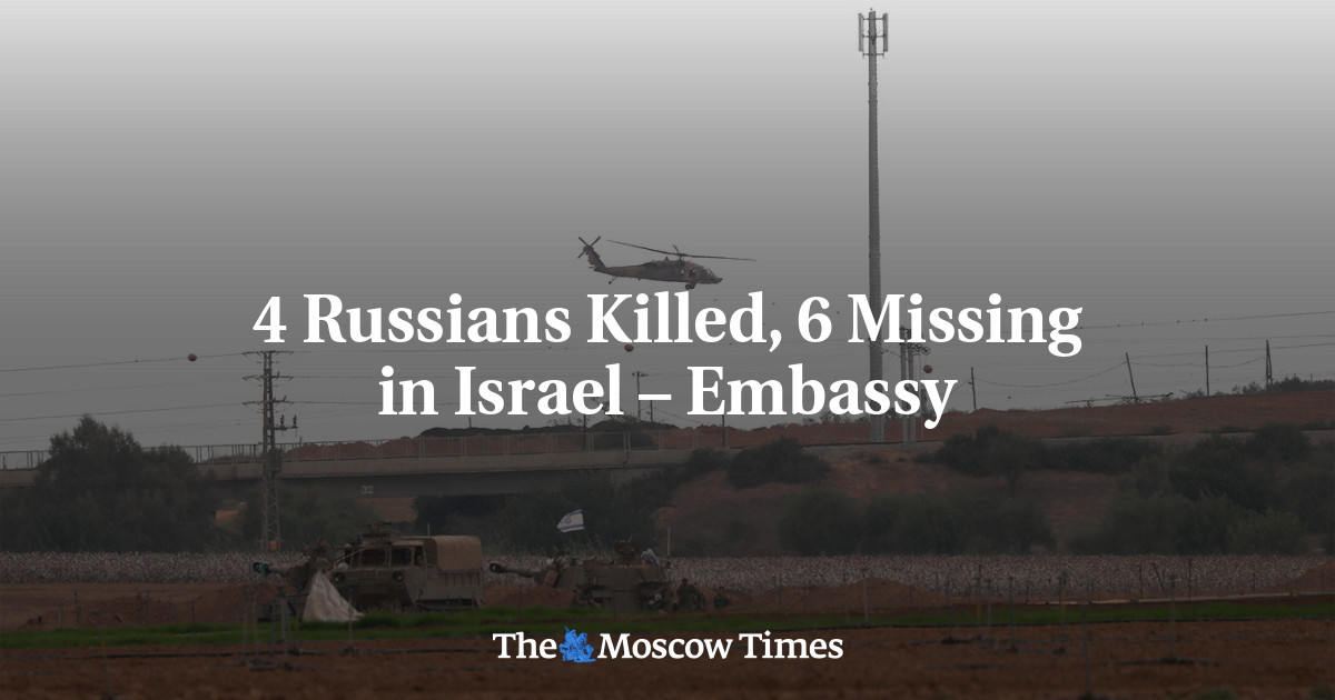 4 Russians Killed, 6 Missing in Israel – Embassy - The Moscow Times