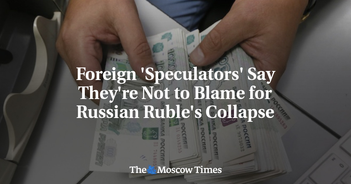 Foreign 'Speculators' Say They're Not to Blame for Russian Ruble's Collapse