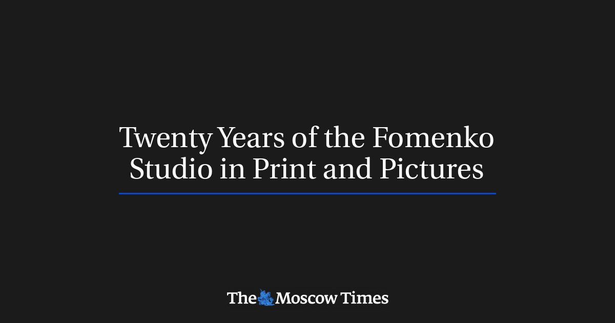 Twenty Years of the Fomenko Studio in Print and Pictures