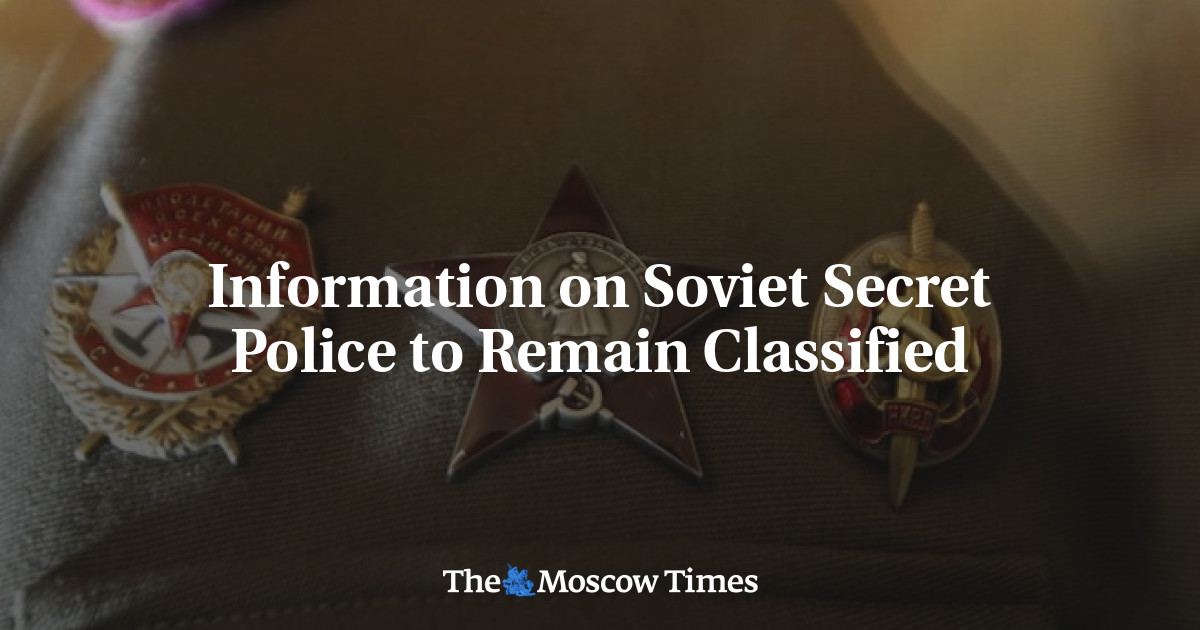 Information on Soviet Secret Police to Remain Classified