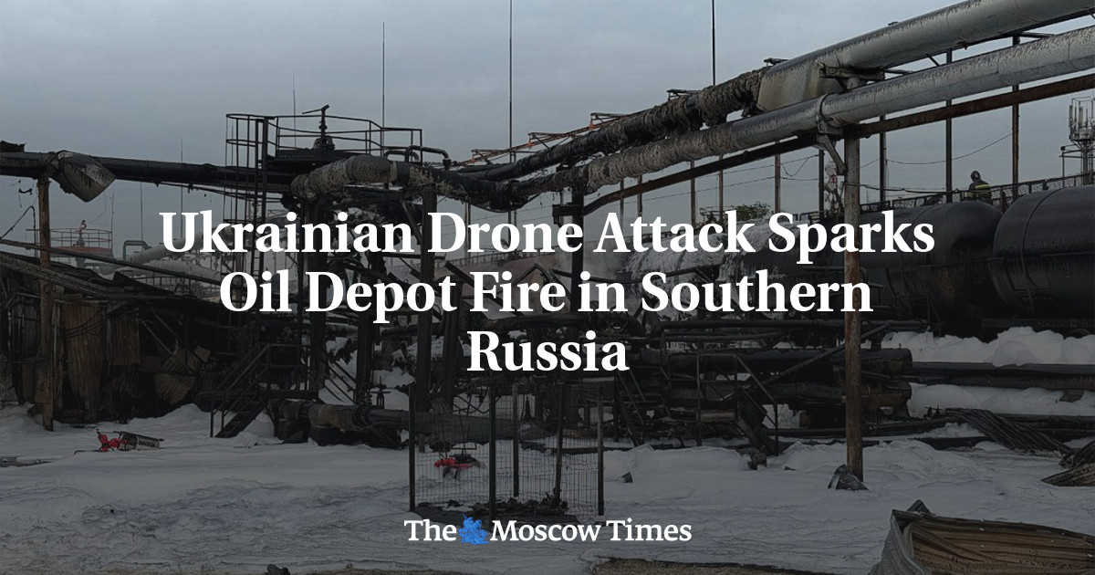 Ukrainian Drone Attack Sparks Oil Depot Fire in Southern Russia - The ...