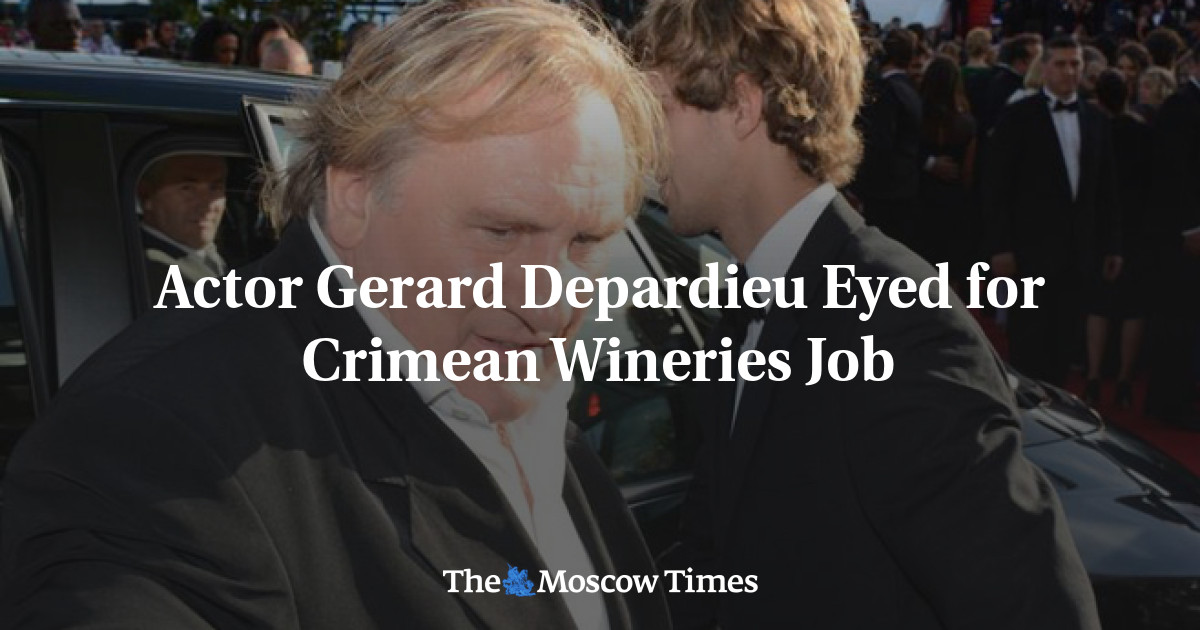 Actor Gerard Depardieu Eyed for Crimean Wineries Job