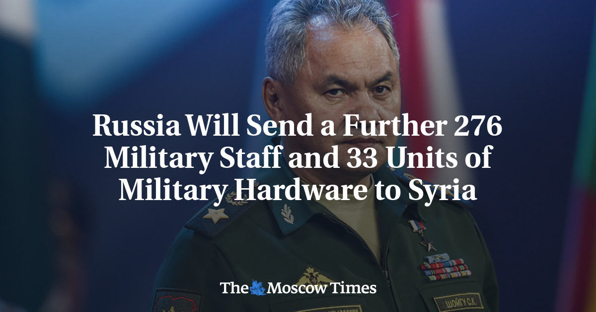 Russia Will Send a Further 276 Military Staff and 33 Units of Military ...