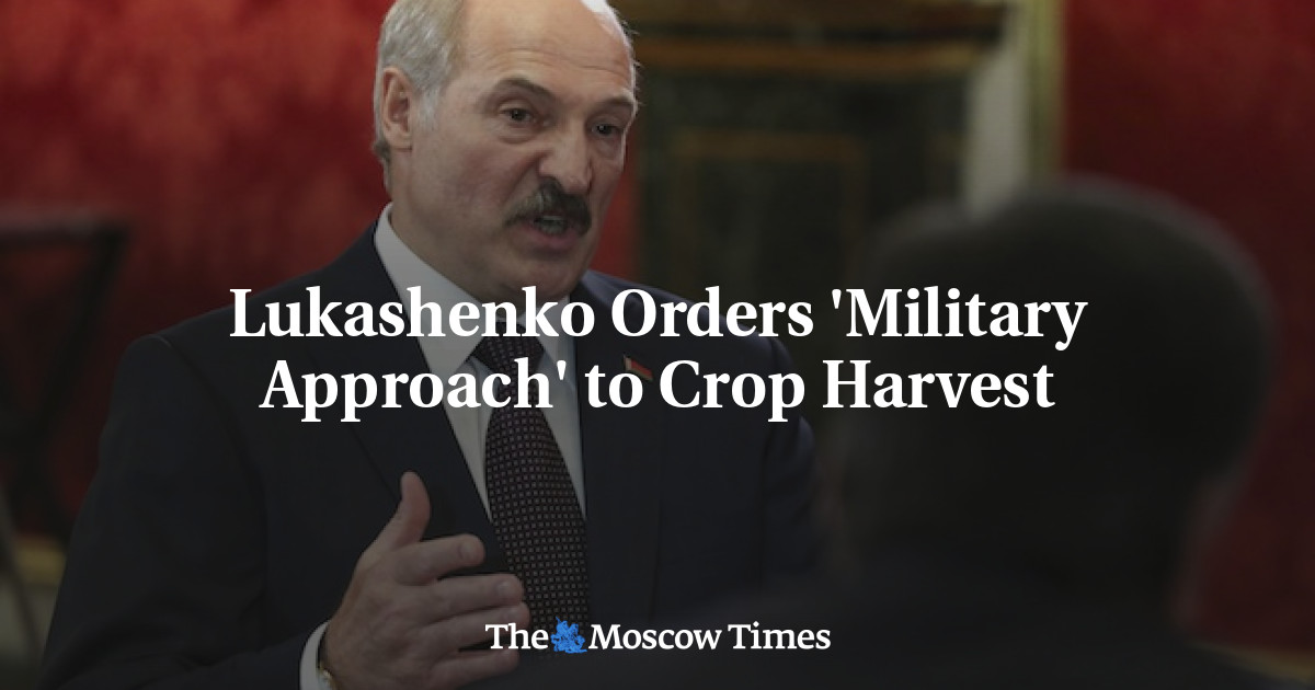 Lukashenko Orders 'Military Approach' to Crop Harvest