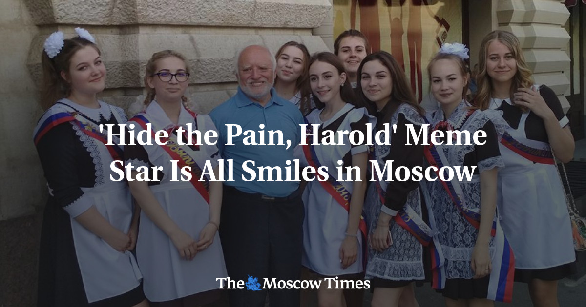 'Hide the Pain, Harold' Meme Star Is All Smiles in Moscow