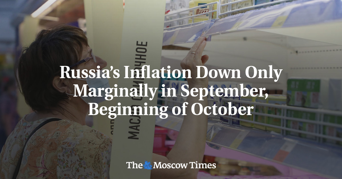 Russia’s Inflation Down Only Marginally in September, Beginning of ...