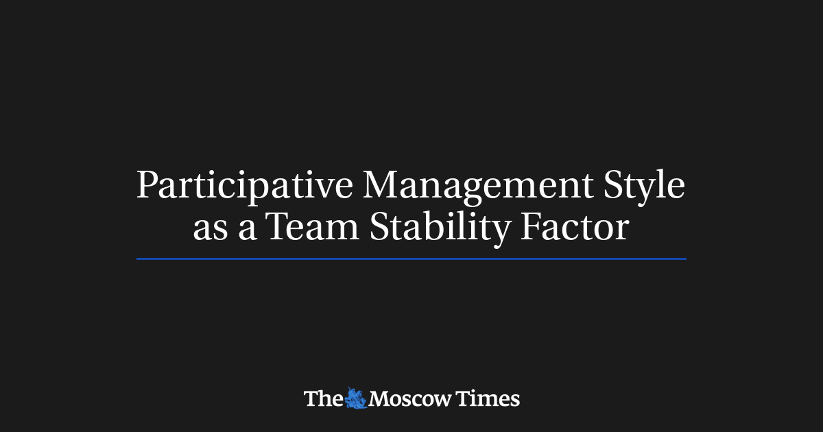 Participative Management Style as a Team Stability Factor