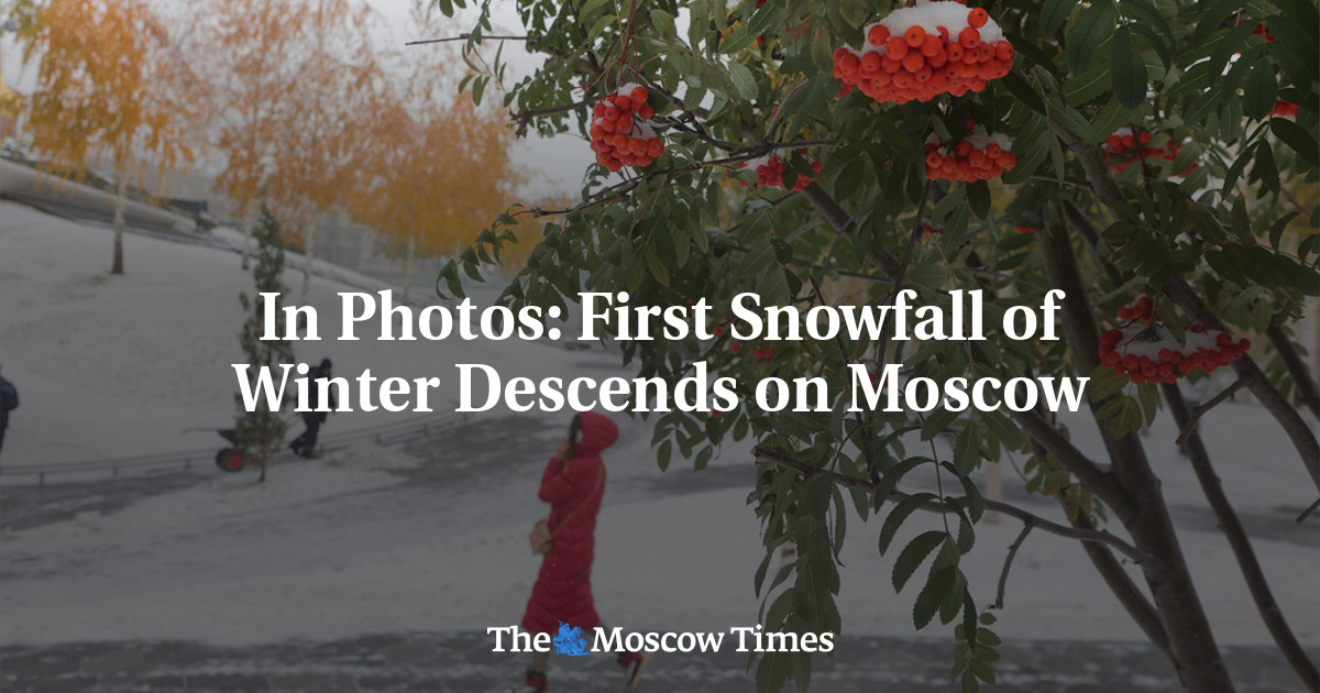 In Photos: First Snowfall of Winter Descends on Moscow - The Moscow Times