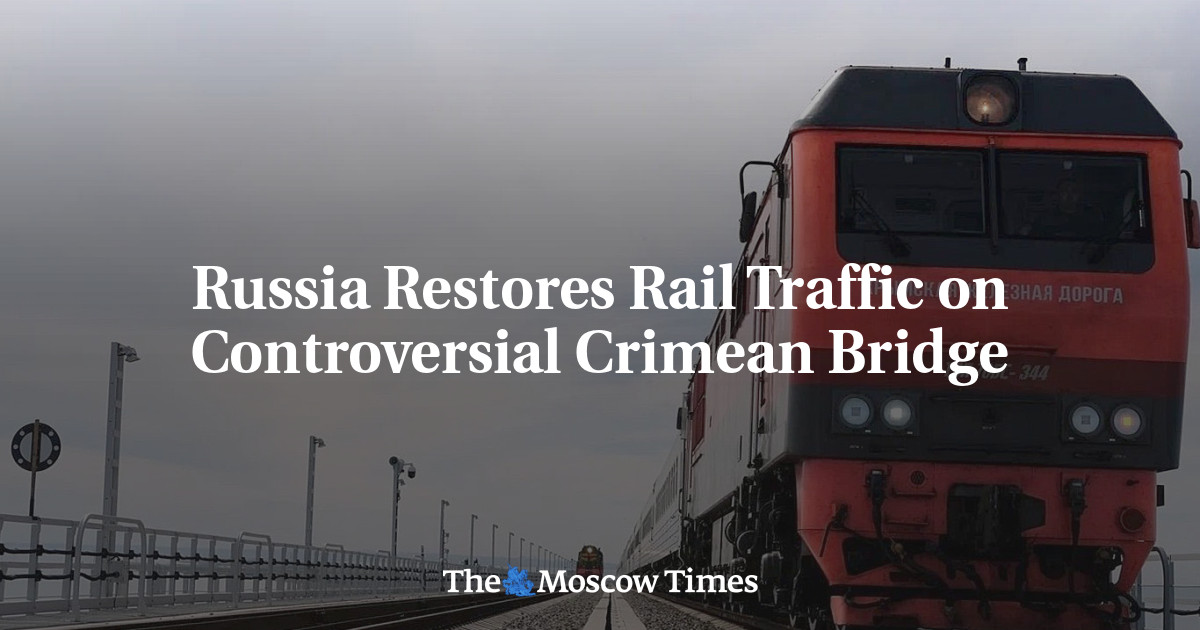 Russia Restores Rail Traffic on Controversial Crimean Bridge - The ...