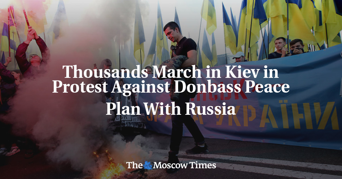 Thousands March in Kiev in Protest Against Donbass Peace Plan With ...