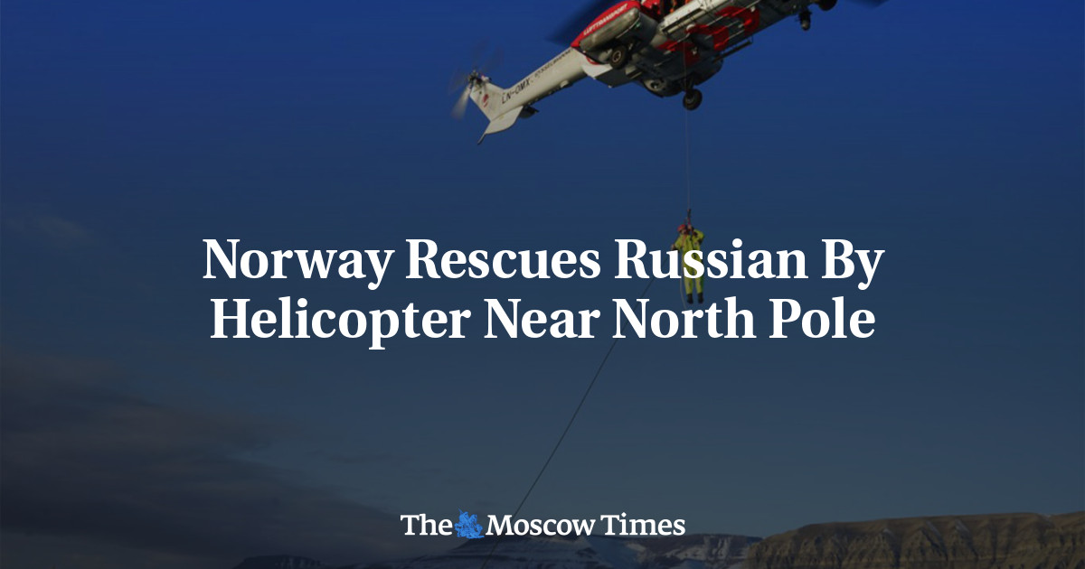 Norway Rescues Russian By Helicopter Near North Pole - The Moscow Times