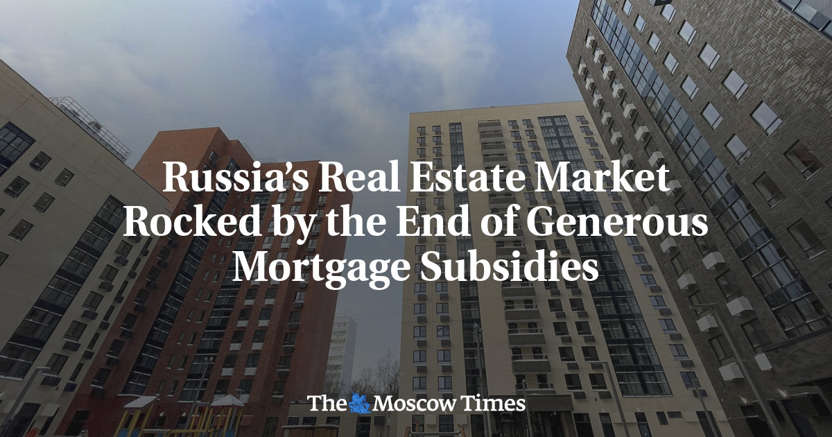 Russia’s Real Estate Market Rocked by the End of Generous Mortgage ...