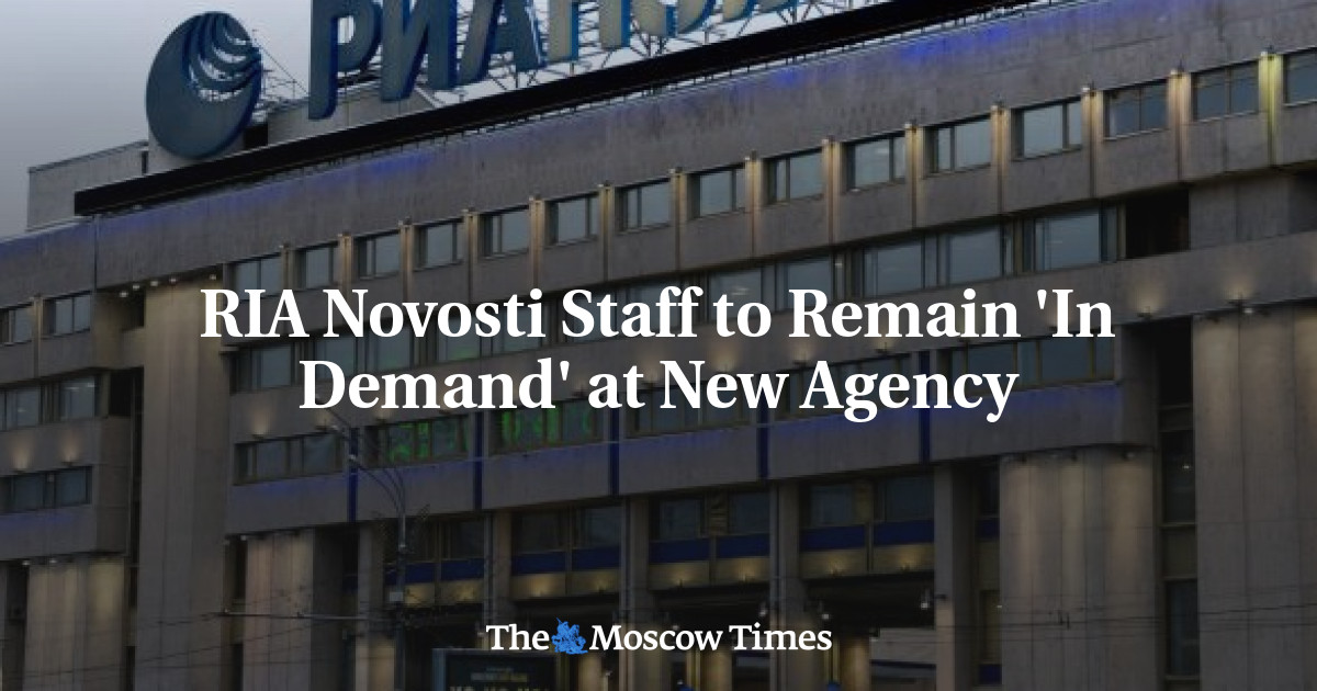 RIA Novosti Staff to Remain 'In Demand' at New Agency