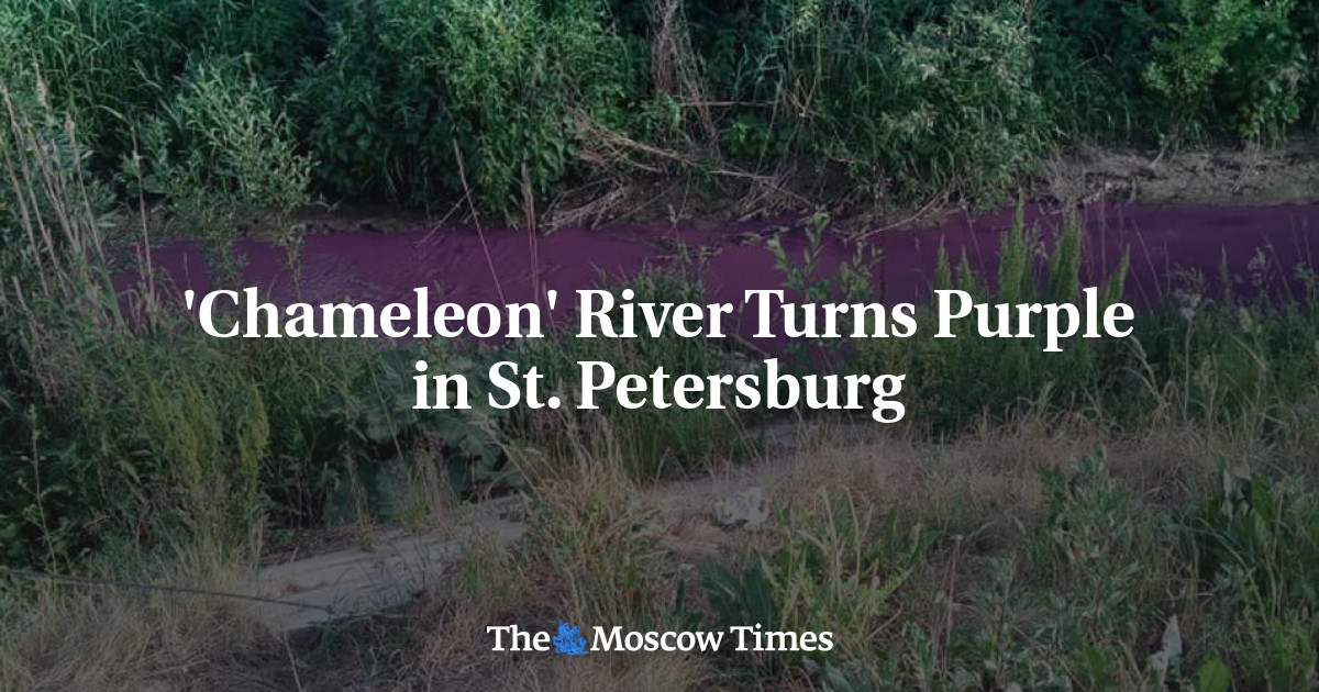 'Chameleon' River Turns Purple in St. Petersburg