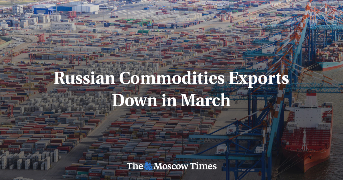 Russian Commodities Exports Down in March - The Moscow Times