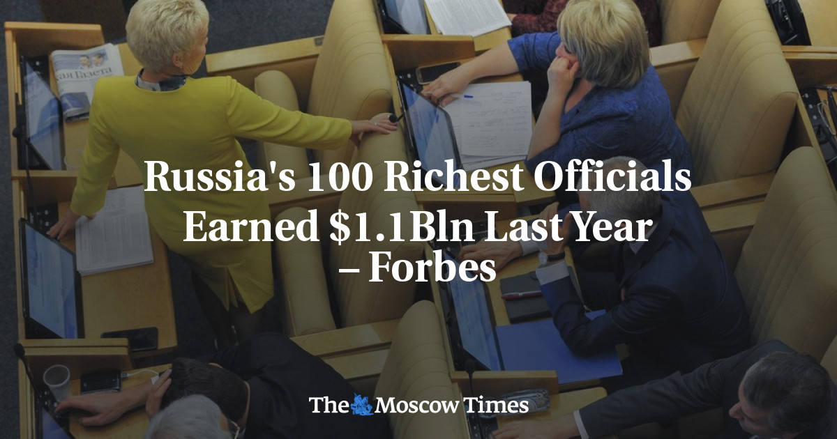Russia's 100 Richest Officials Earned $1.1Bln Last Year – Forbes - The ...