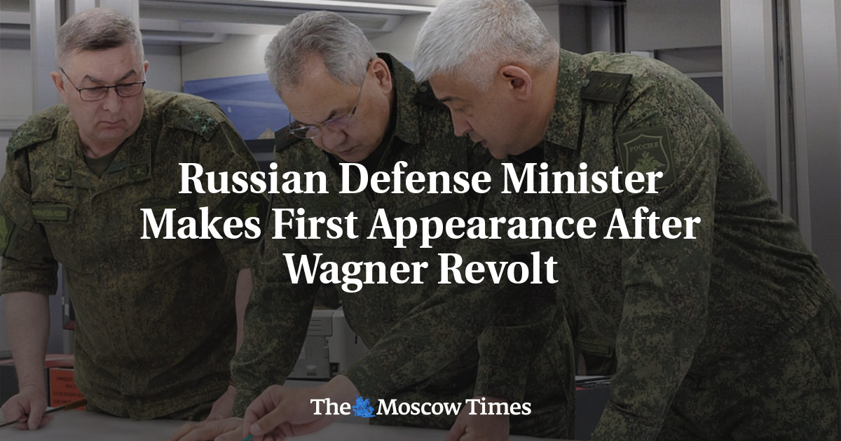 Russian Defense Minister Makes First Appearance After Wagner Revolt ...
