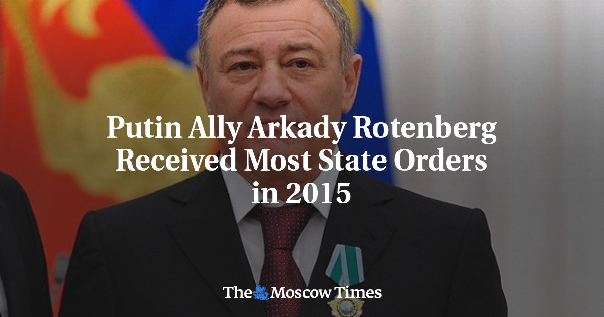 Putin Ally Arkady Rotenberg Received Most State Orders in 2015