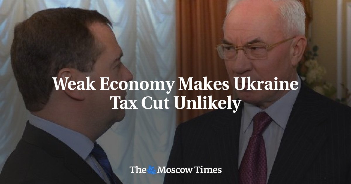 Weak Economy Makes Ukraine Tax Cut Unlikely
