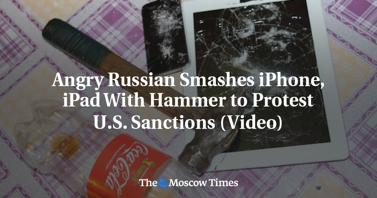 Angry Russian Smashes iPhone, iPad With Hammer to Protest U.S ...