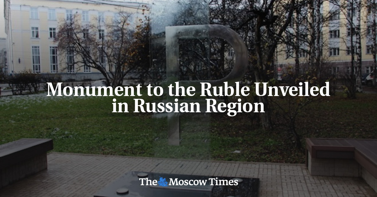 Monument to the Ruble Unveiled in Russian Region