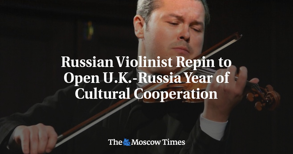 Russian Violinist Repin to Open U.K.-Russia Year of Cultural Cooperation