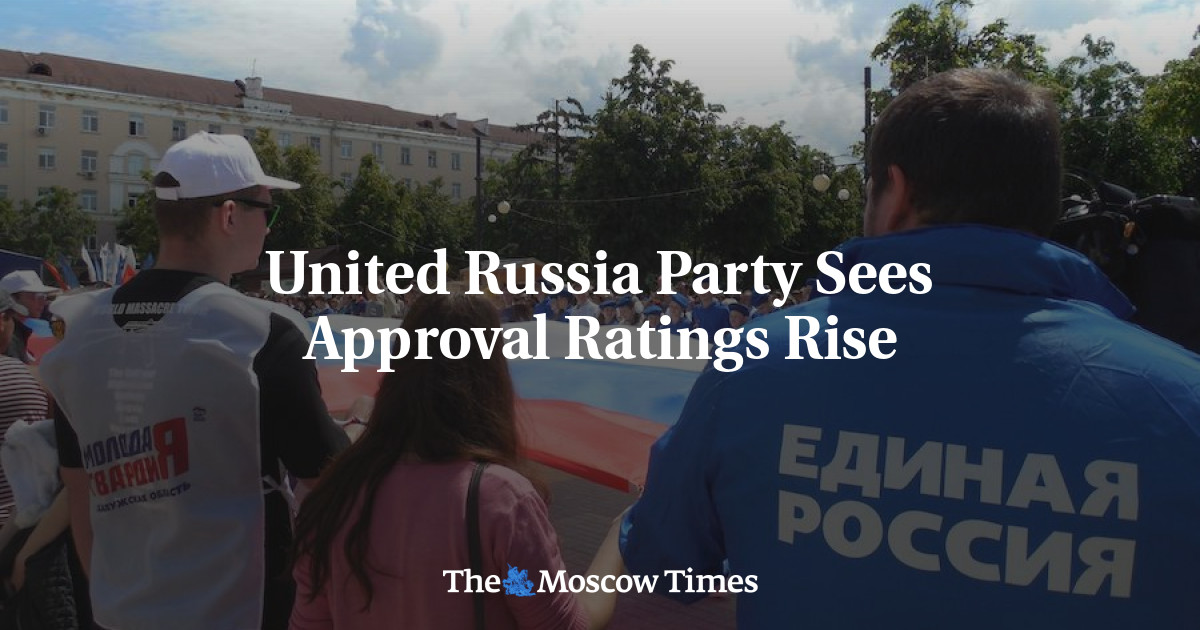 United Russia Party Sees Approval Ratings Rise