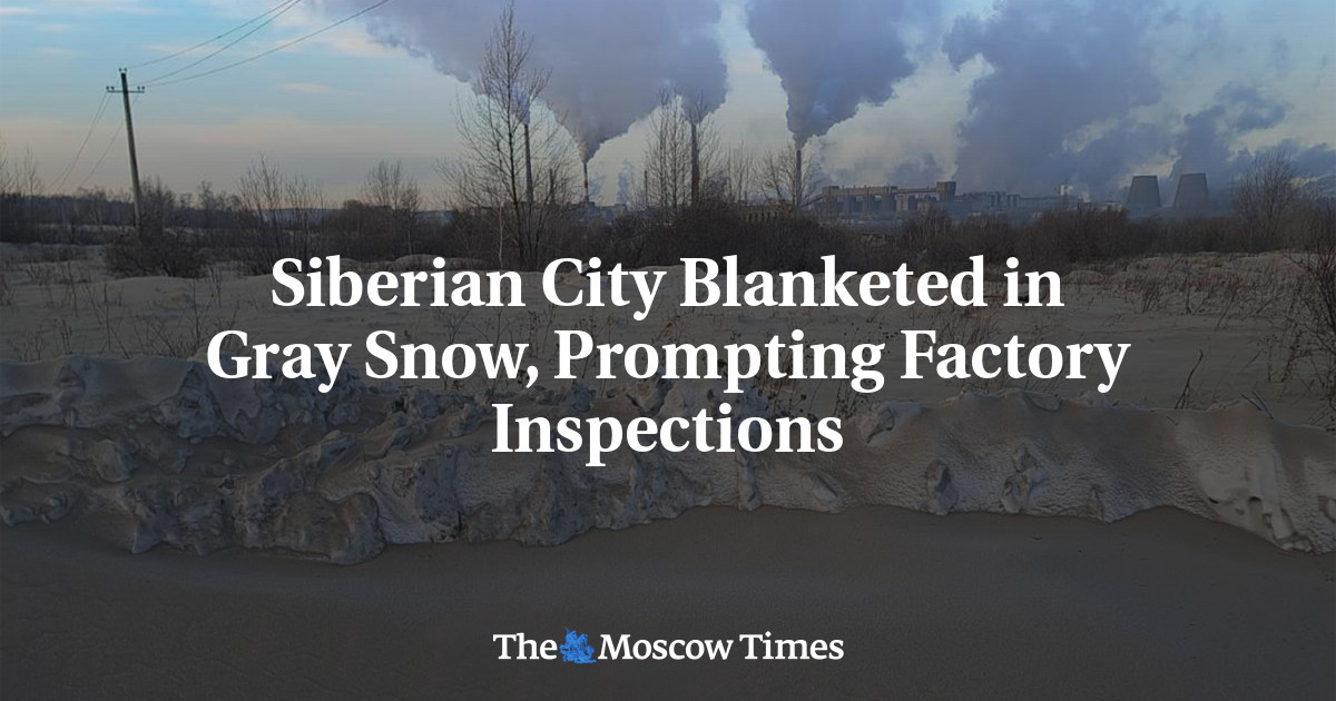 Siberian City Blanketed in Gray Snow, Prompting Factory Inspections ...