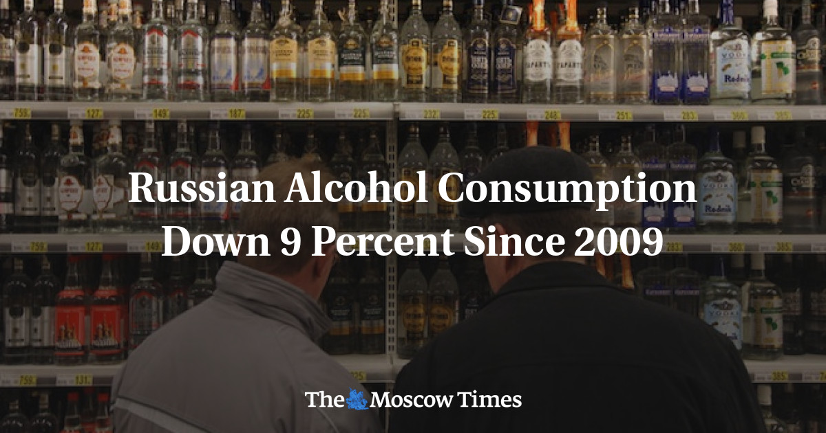 Russian Alcohol Consumption Down 9 Percent Since 2009