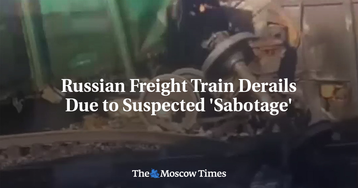 Russian Freight Train Derails Due to Suspected 'Sabotage' - The Moscow ...